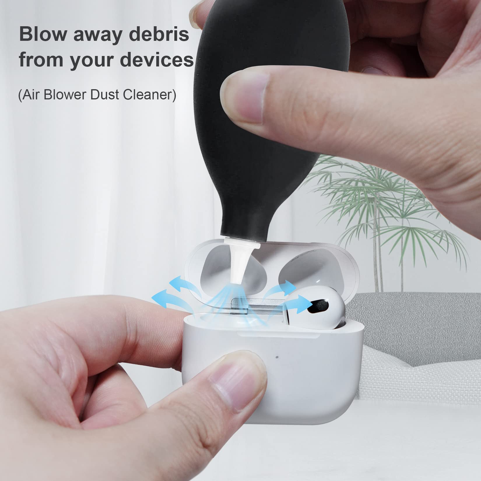 Supfine Airpods Pro Cleaning Pen,Multi-Function Cleaner Kit Soft Brush for Phone Charging Port,Earbuds,Earpods,Earphone,Headphone, iPod,Case,iPhone,ipad,Laptop(Black)…