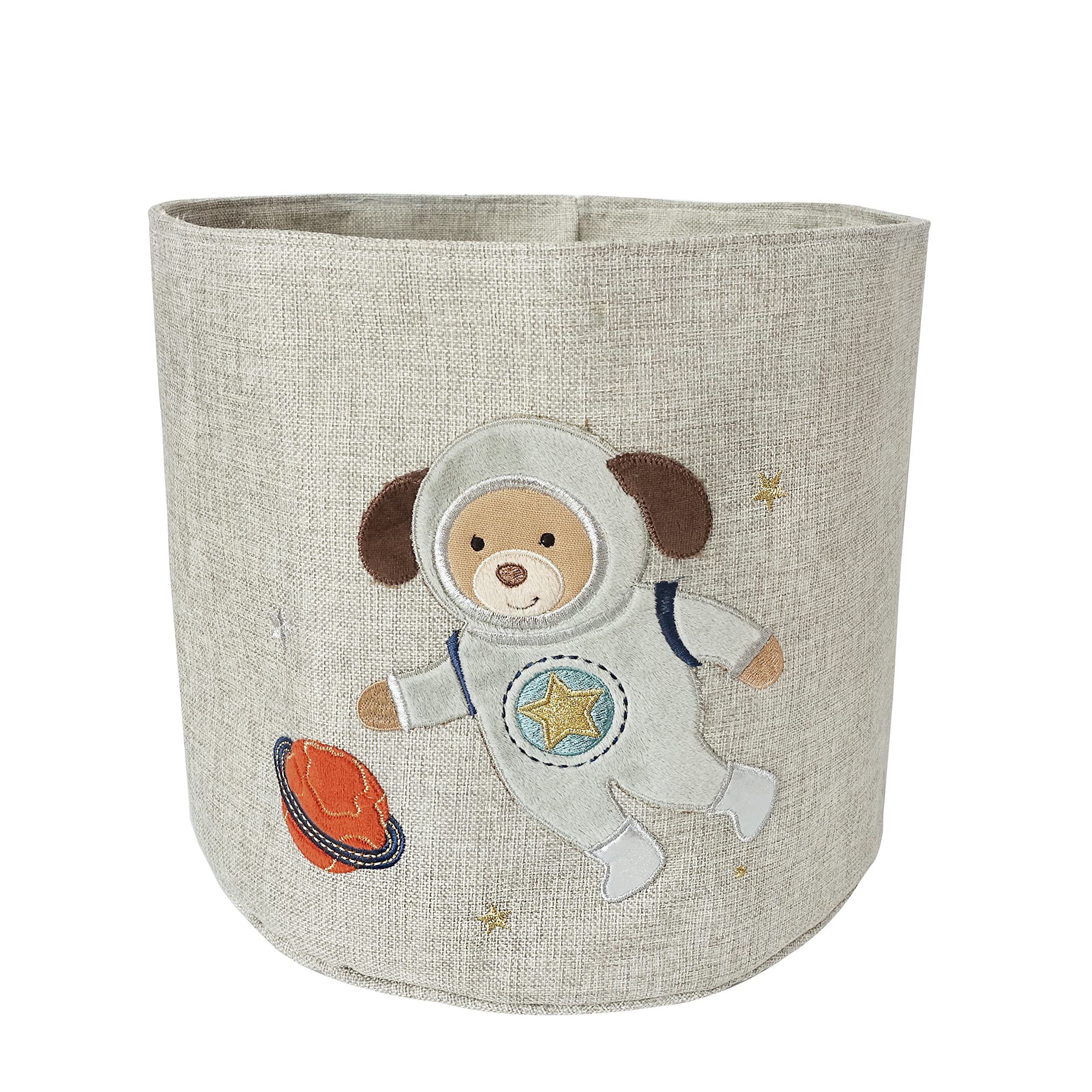 MON AMI Premium Unicorn Round Storage Basket – 13”, Small Storage Bins for Kids, Shelves, Organizing, Baby Toy Organizers and Nursery Storage