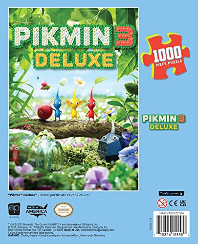 Pikmin 3 Deluxe 1000 Piece Jigsaw Puzzle | Collectible Puzzle Featuring Familiar Pikmin Characters from The Nintendo Switch Game | Officially Licensed Nintendo Merchandise