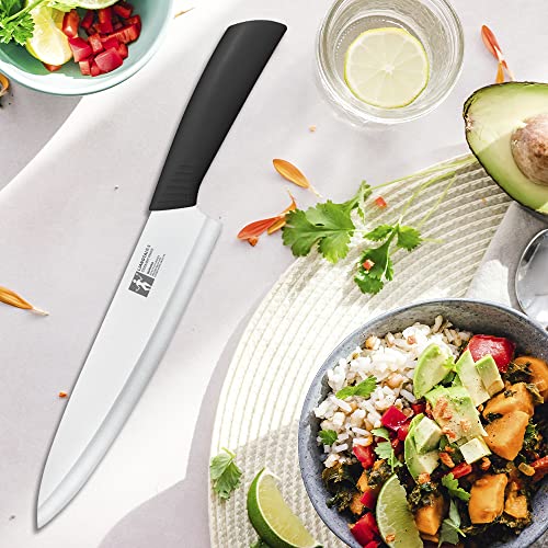 LIANGTAI Ceramic Knife 8 Inch Chef's Knife【Blade Thickness 2.0mm】 (Light Blue Handle)