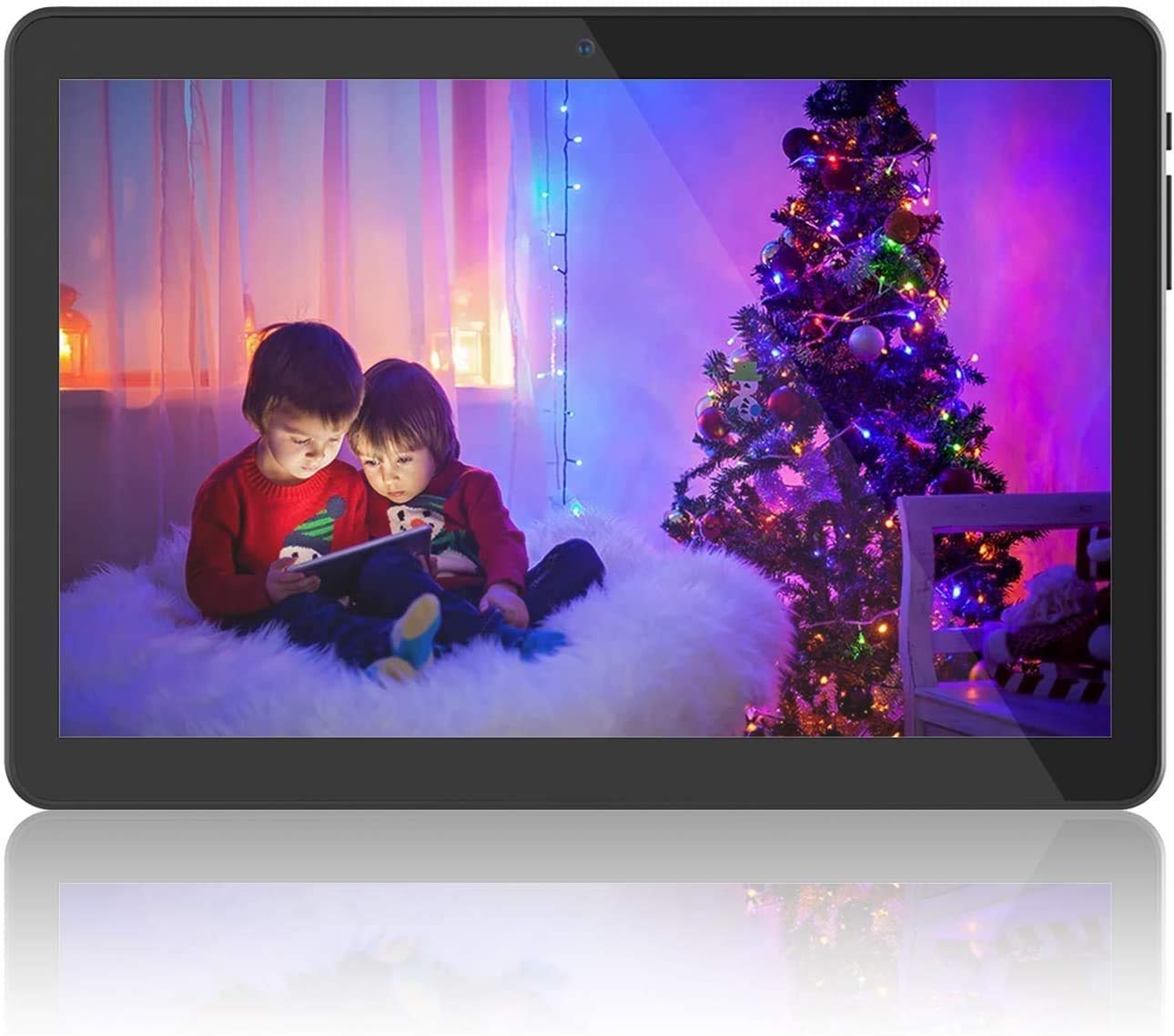 LECTRUS Tablet 10 inch Android, 10.1" 5G WiFi Tablets PC, Quad Core, 16GB Storage, Dual Cameras & Speakers, 1280x800 IPS Full HD Display, 6000mAh Battery, Bluetooth, GPS, FM, Netflix, Black