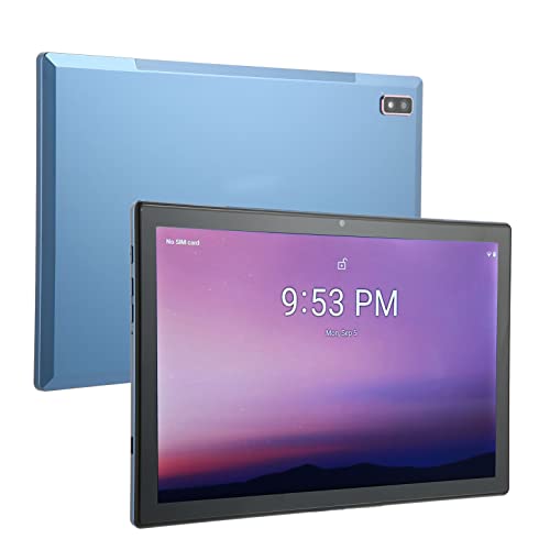 Pomya Tablet, 10.1 Inch Blue Tablet, 4G LTE IPS LCD Tablet for 11, 4GB RAM 64GB ROM Dual SIM Tablet, Octa Core CPU PC Tablet for Game, Study, Work