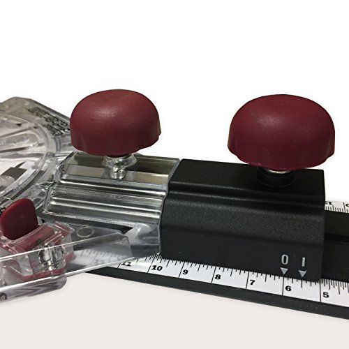 Milescraft 1219 Circle Guide Kit- Router Circle Cutter Jig For Cutting/Routing Small And Large Circles From 1.5in. Up To 52in. Diameter-Includes Bonus Offset Base For Edging Projects , Black