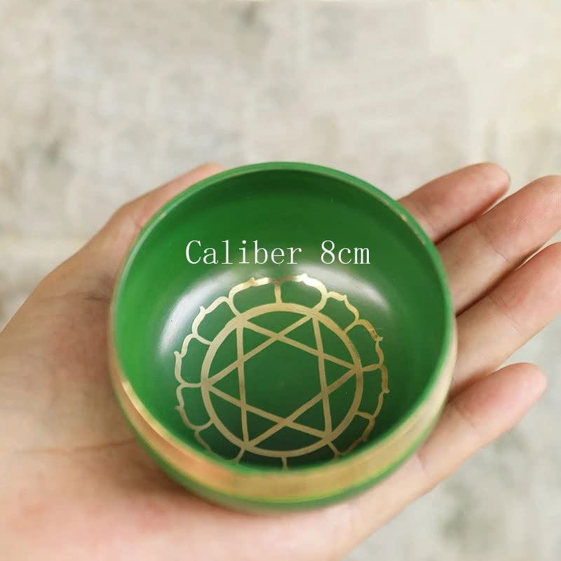 SJYDQ Solid Copper Sound Bowl Singing Tibetan Bowl Buddhism Hand Print Yoga Meditation Audio
