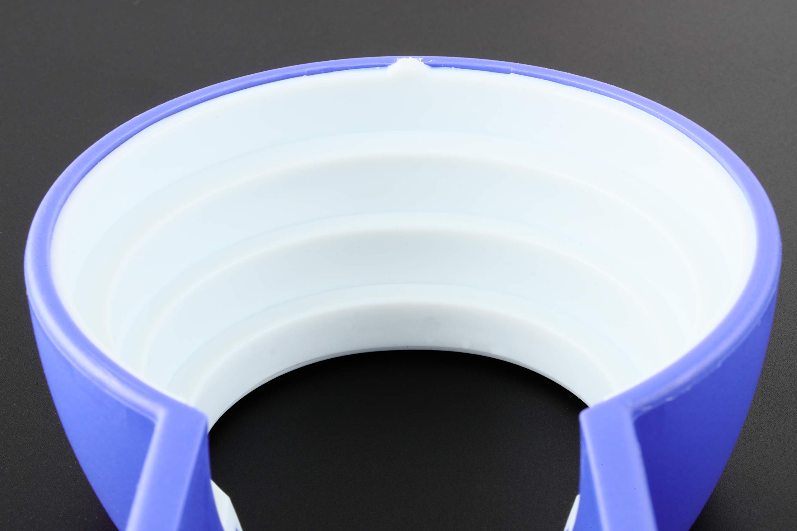 Seki Japan Multi Function Bottle Cap Opener, 2 Size Rubber Grip Jar Opener, Blue Plastic Handle Remove Stubborn Lids Kitchen Gripper, for Elderly, Women, Children