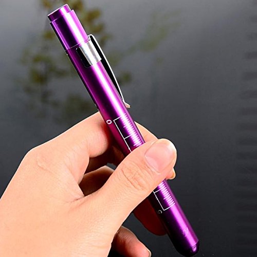 SolwDa Wearable Lights for Kids Playing at Night Doctor Pen EMT First Flashlight Torch Medical Light Aid Emergency LED Flashlight Camping Must Haves for Kids, Purple, One Size