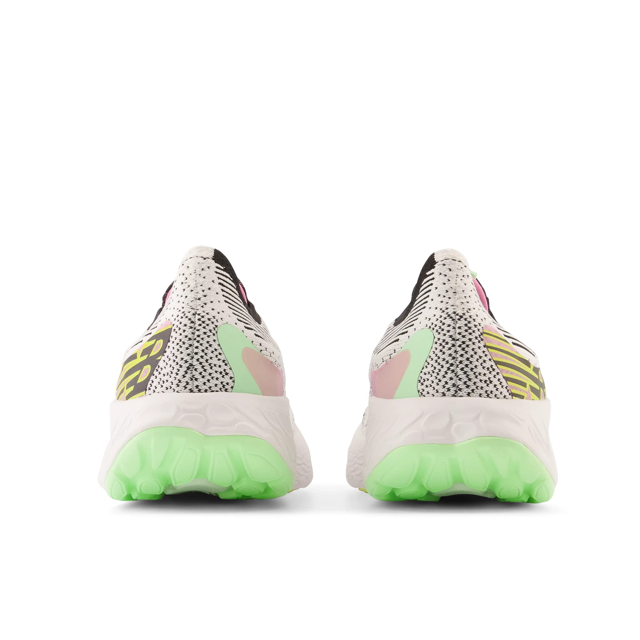 New Balance Women's Fresh Foam X 1080 Unlaced, White/Black/Vibrant Green/Bubblegum, 7.5