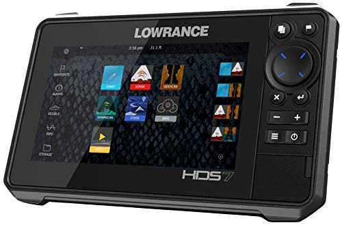 Lowrance HDS-7 LIVE - 7-inch Fish Finder with Active Imaging 3 In 1 Transducer with Smartphone Integration, Live Sonar Compatible, Preloaded C-MAP US Enhanced Mappin