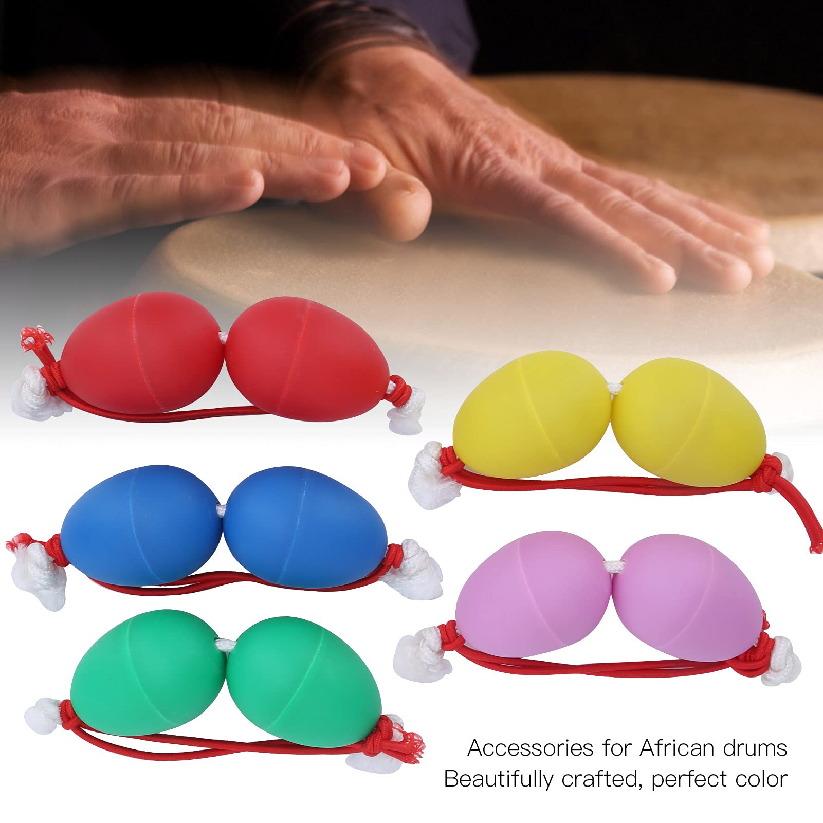 Plastic Egg Shakers, Percussion Musical Egg Music Learning Egg 5Pcs for Beginners To Professionals