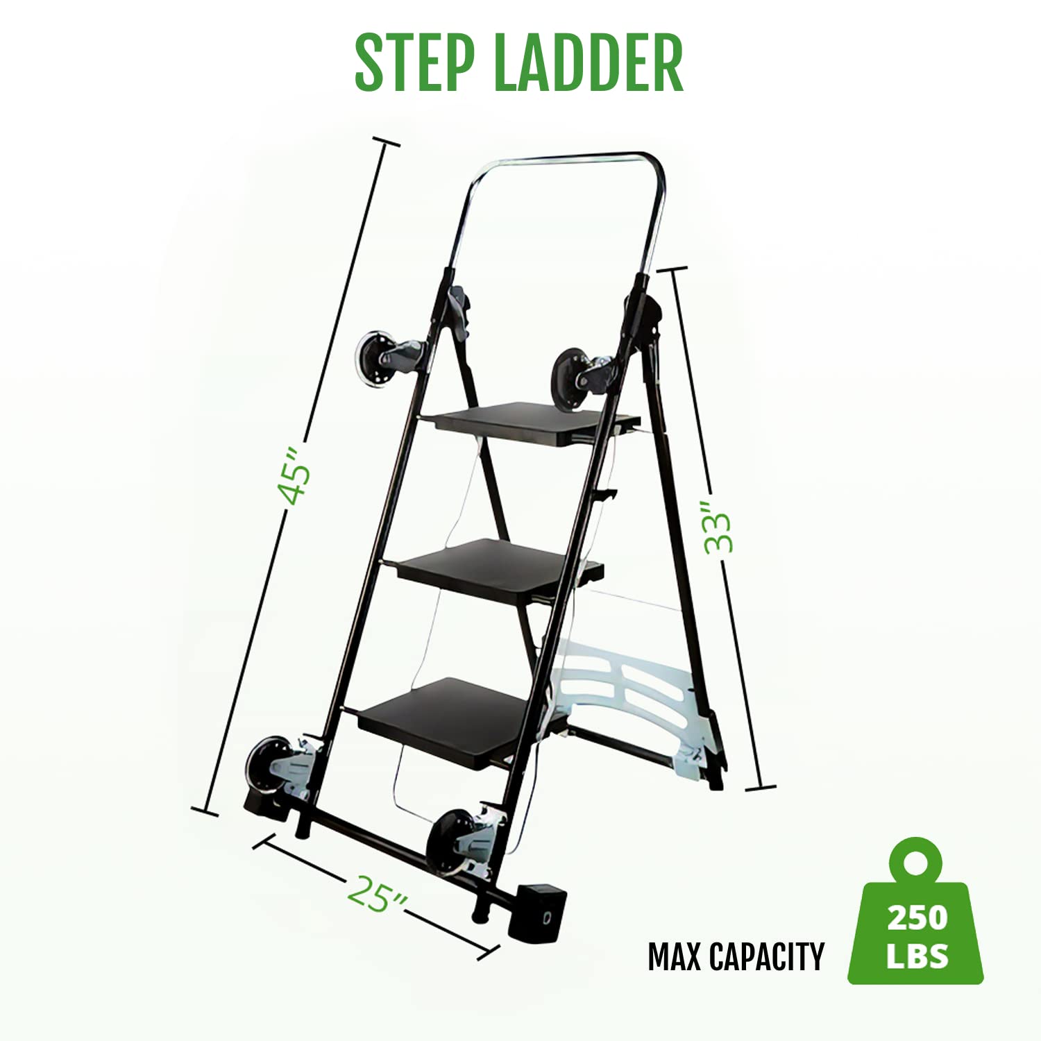 Kerry Kart Foldable and Portable Utility Cart in Black, Compact and Versatile Moving Solution