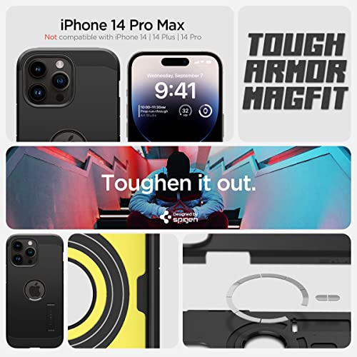 Spigen Tough Armor (MagFit) Designed for iPhone 14 Pro Max Case and Tough Armor Designed for AirPods Pro 2nd Generation Case