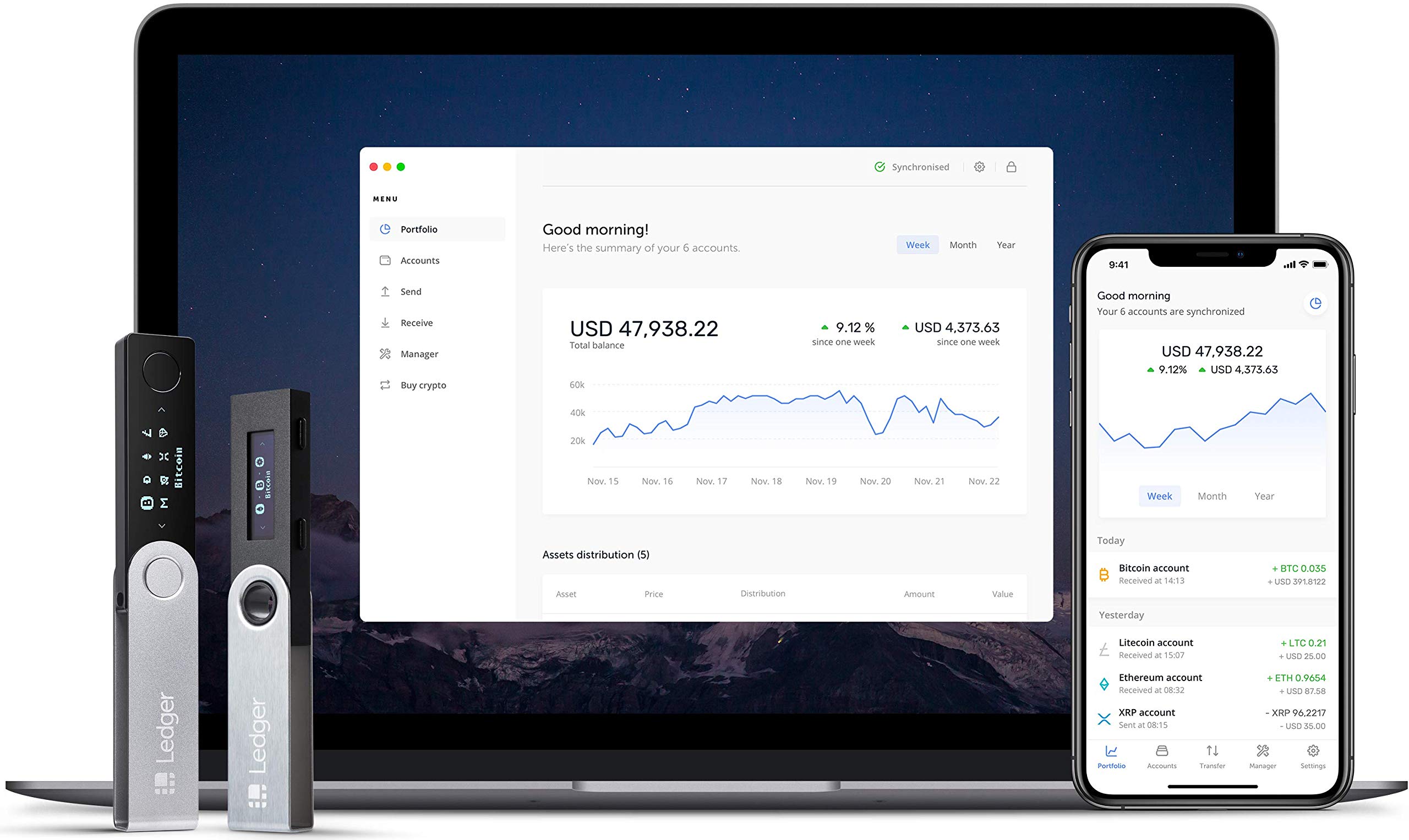 Ledger Backup Pack - Nano S + Nano X - The Best Crypto Hardware Wallet - Bluetooth - Secure and Manage Your Bitcoin, Ethereum, ERC20 and Many Other Coins