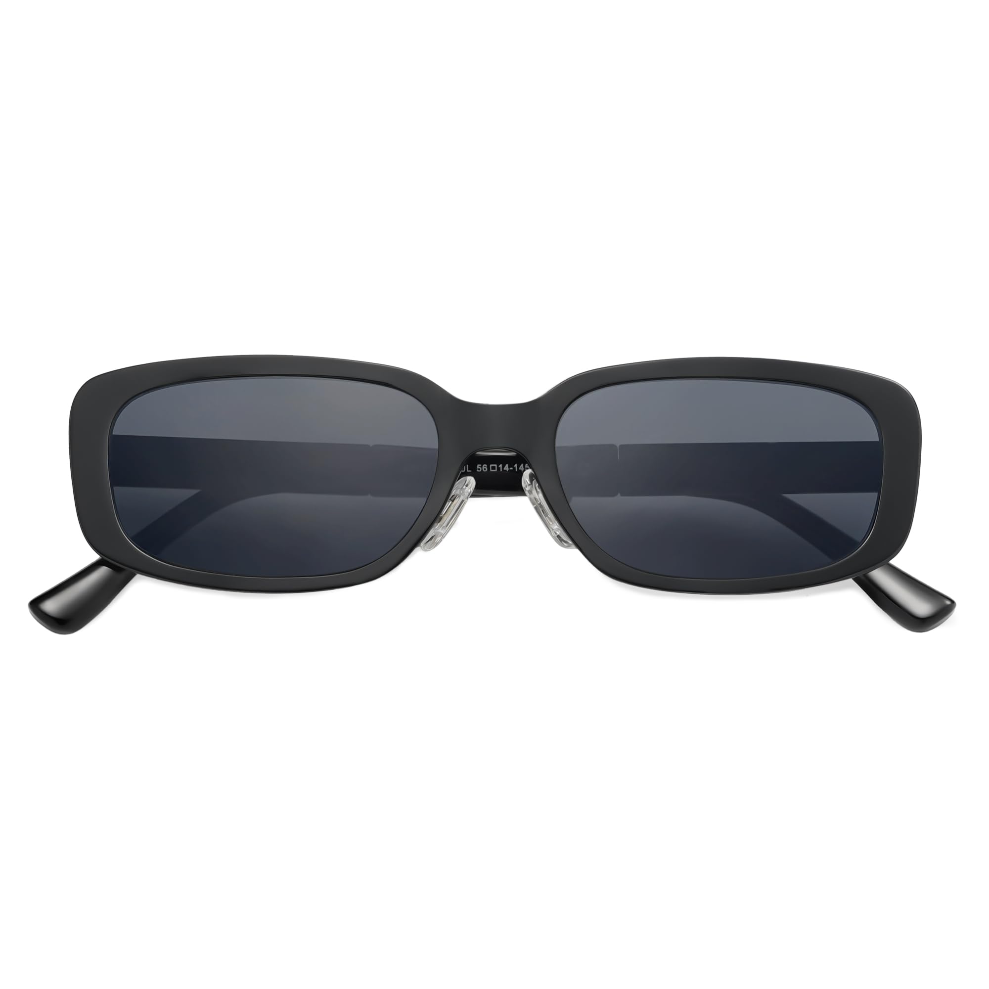 SOJOS Small Face Sunglasses Womens Men Trendy Y2K Designer Cute Shades Petite,Black