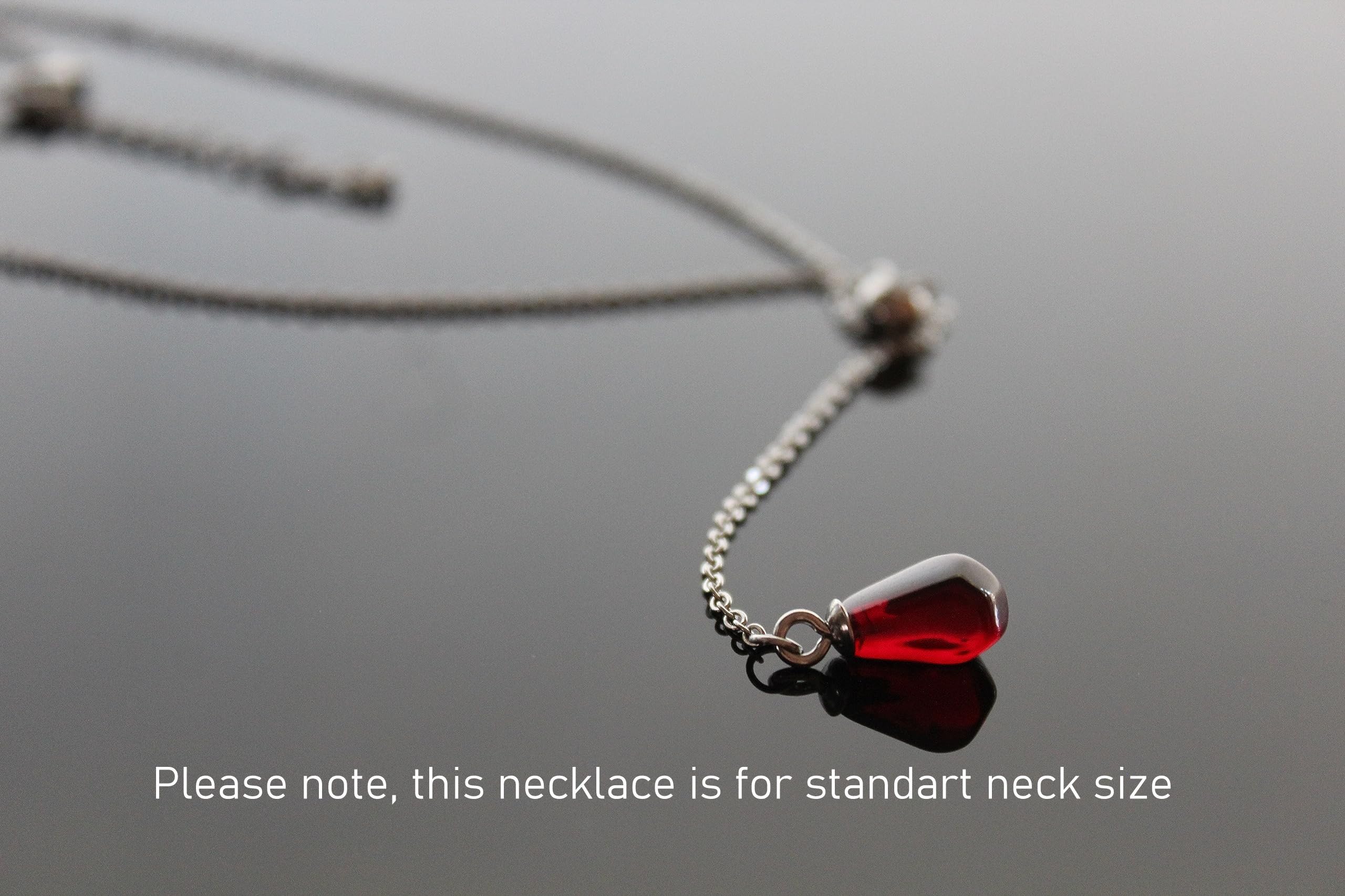Pomegranate seed jewelry (Necklace)