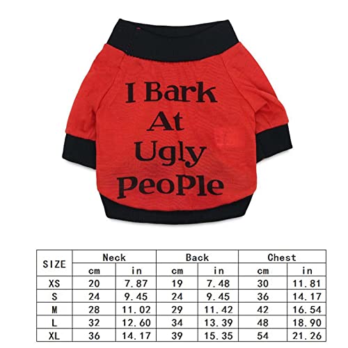 YEZIJIN Cute Christmas Dog Costume, y Winter Christmas Cosplay Clothes Sweaters Outfits Pullover Doggie Sweatshirt Autumn Pet Sweaters (Red, M)