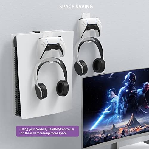 SamFansar Console Wall Hook Game Host Handle Rack Storage Bracket Wear-Resistant