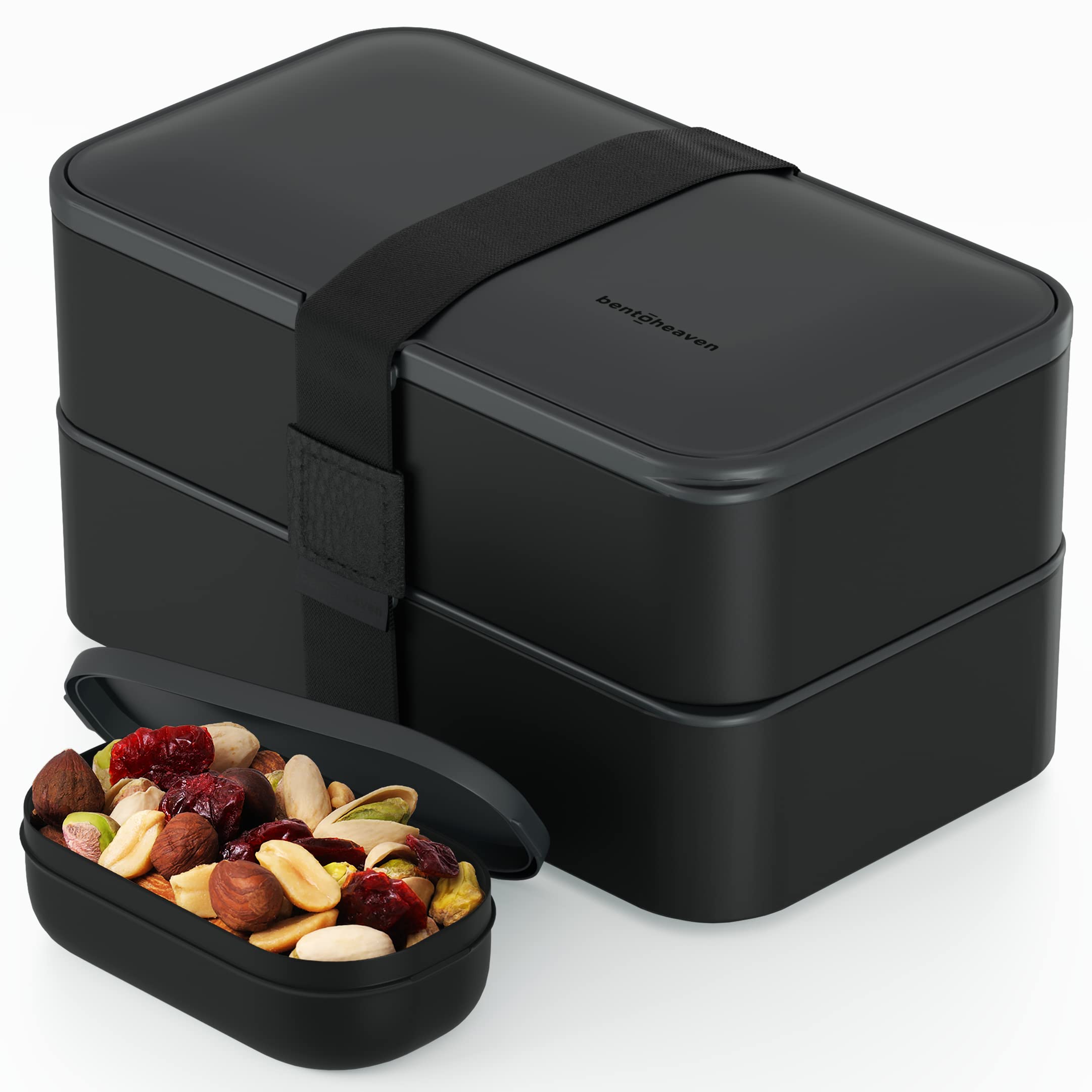 Premium Bento Lunch Box in 8 Modern Colors-Multipack, 2x2 Leak-proof Compartments, Includes Sauce Container, Divider, Cutlery & Chopsticks, 40oz Japanese Bento Box for Adults & Kids, Microwave-safe