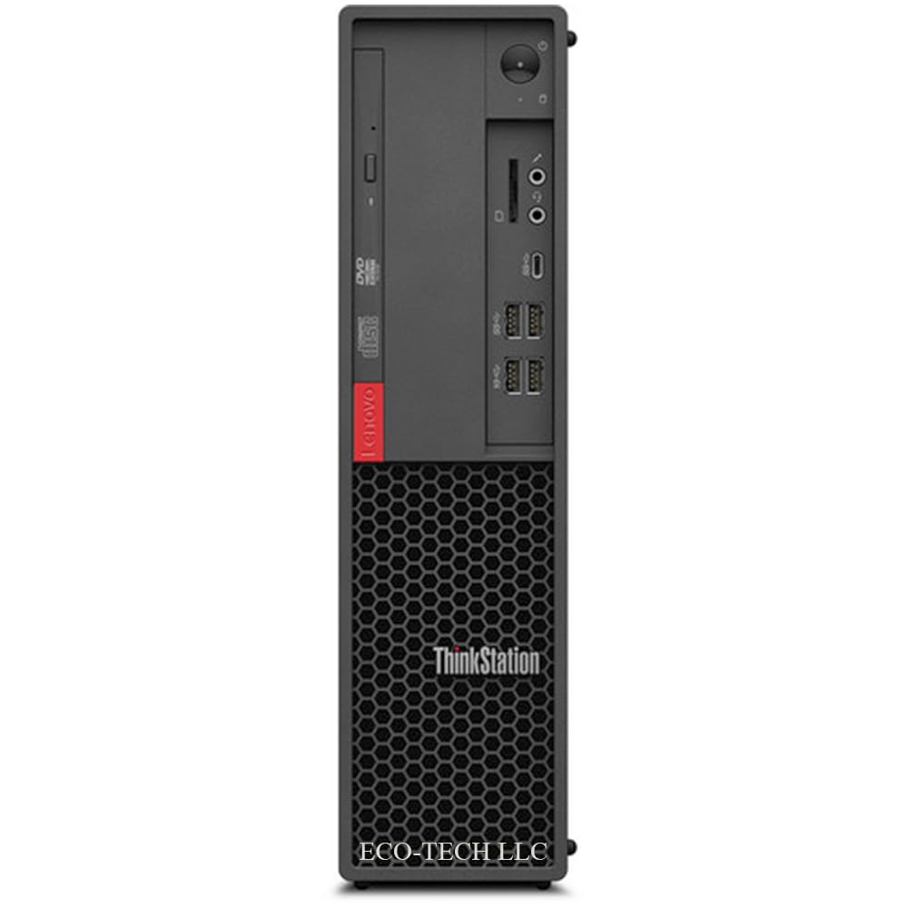 LENOVO ThinkStation P330 SFF Desktop Computer, Intel Six-Core i7-8700T, 16GB RAM, 1TB SATA SSD, Intel UHD Graphics 630, WiFi, Bluetooth, SD Card Reader, Windows 10 Pro (Renewed)