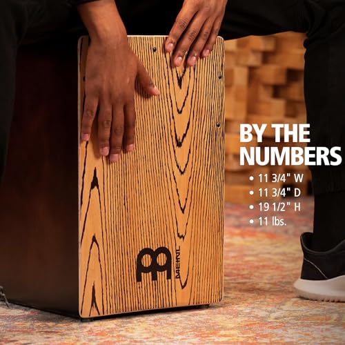 Meinl Percussion Backbeat Bass Cajon with Ported Sound Hole and Adjustable Strings for Snare Effect β NOT MADE in CHINA β Replicate Acoustic Drum Set Grooves, 2-YEAR WARRANTY (BBCAJTH)