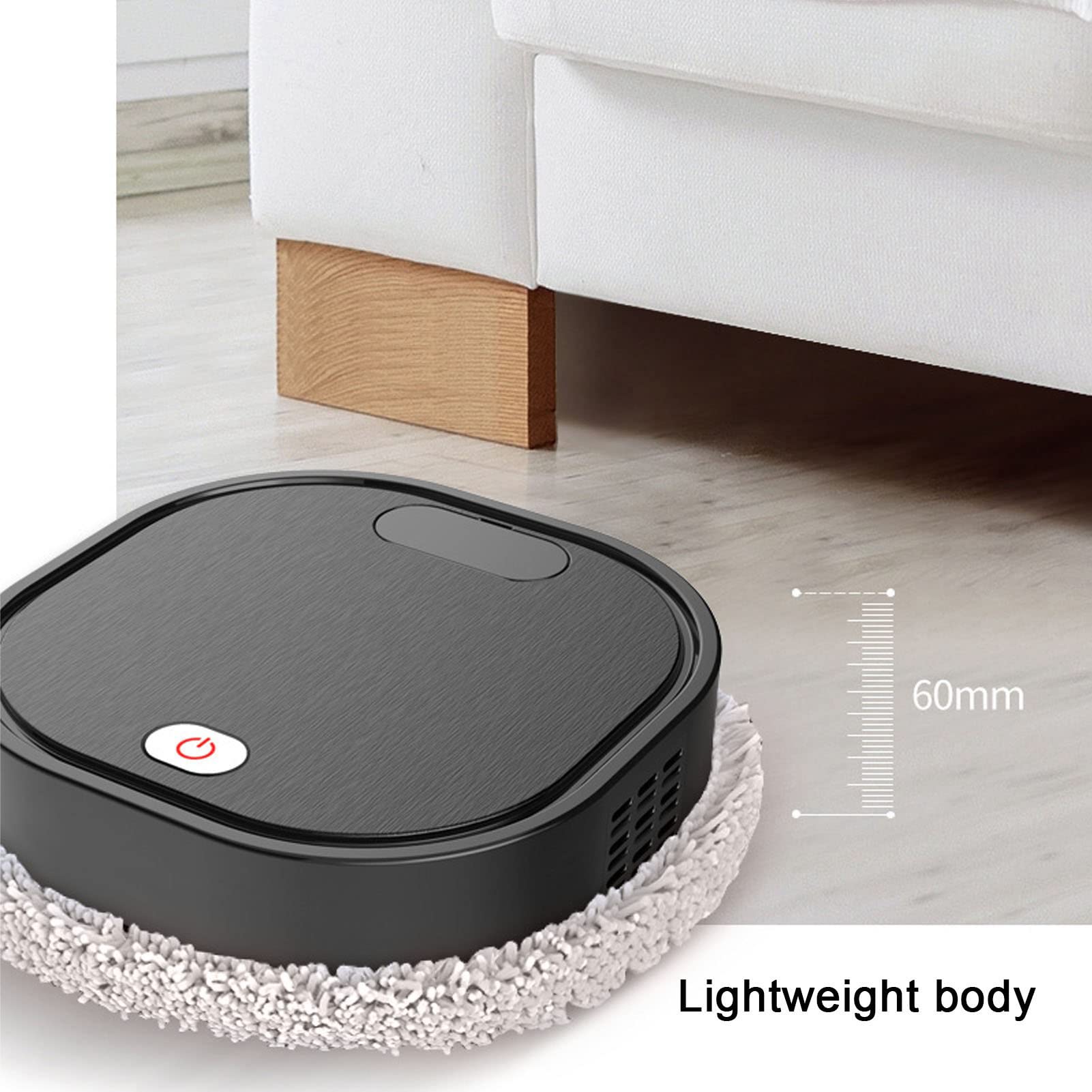 Yctze Robot Vacuum Cleaner, Smart Auto Robotic Vacuu USB Charging Wet and Dry Robot Vacuum Cleaner for Home Apartment Office
