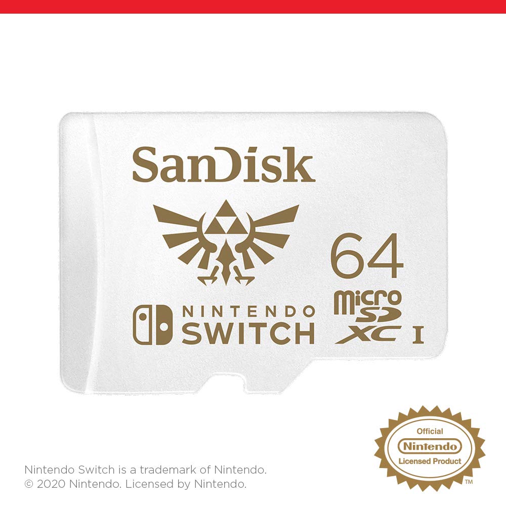SanDisk 128GB microSDXC-Card, Licensed for Nintendo-Switch - SDSQXAO-128G-GNCZN & 64GB microSDXC-Card, Licensed for Nintendo-Switch - SDSQXAT-064G-GNCZN