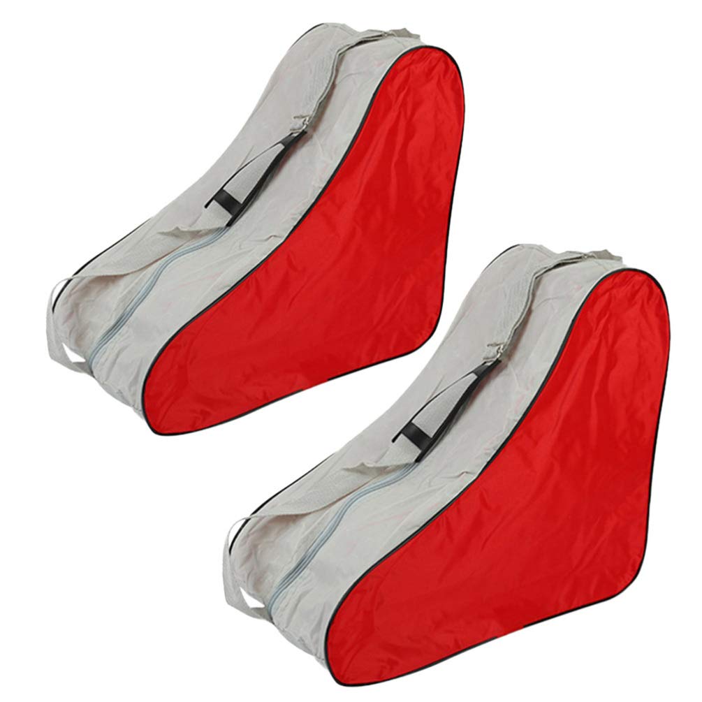 LIOOBO 2 Pcs Storage Bag Mesh Cloth Convenient Portable Tote Bag Skate Bag Roller Skate Pouch Ice Skating Bag