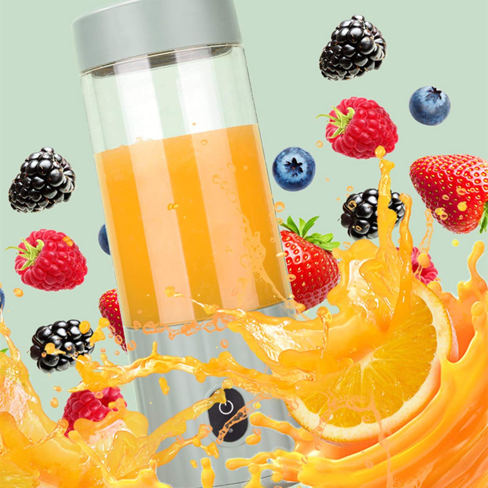 Portable Blend-er USB Rechargeable - Personal Blend-er for Shakes And Smoothies, Fruit Juicer with 6 Blades, Handheld Blenders for Sports, Travel, Outdoors