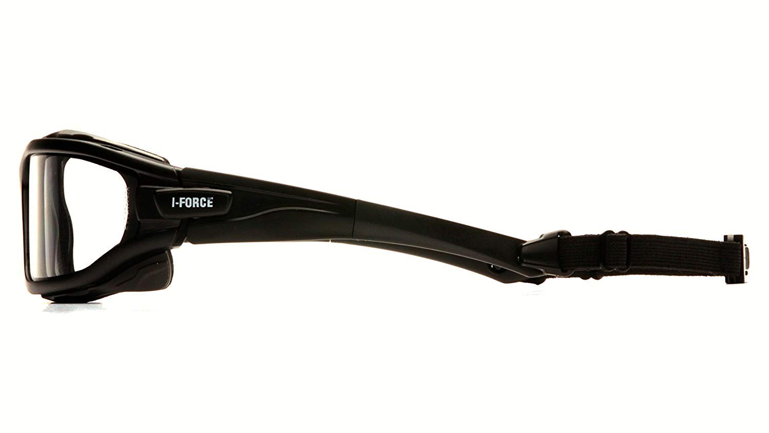 PYRAMEX I-Force Sporty Dual Pane Anti-Fog Goggle, Black Frame/Clear Anti-Fog Lens