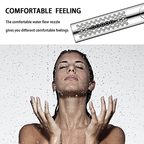 Shower Head, Handheld Shower Head High Pressure Universal Wand Shower Heads 3 Mode Function Spray Handheld Showerheads for Dry Skin & Hair Child Multi Functions Cleaning Sprayer