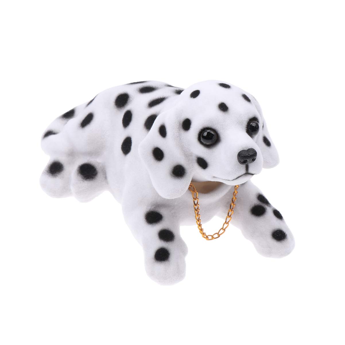 LIOOBO Car Dashboard Bobble Shaking Head Dog Doll Toy Ornaments Car Interior Decorations (Spotty Dog)
