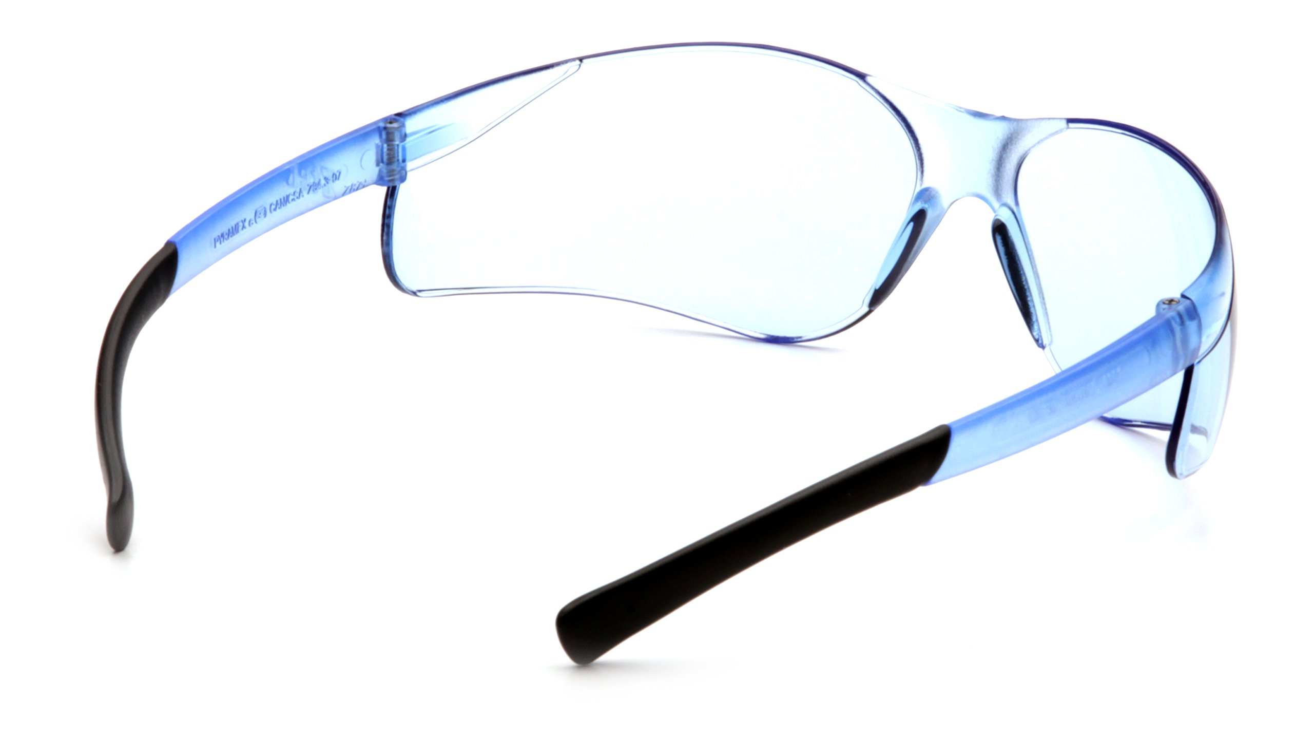 Pyramex S2560S Ztek Safety Glasses Infinity Blue Lens Infinity Blue Frame ANSI Z87+