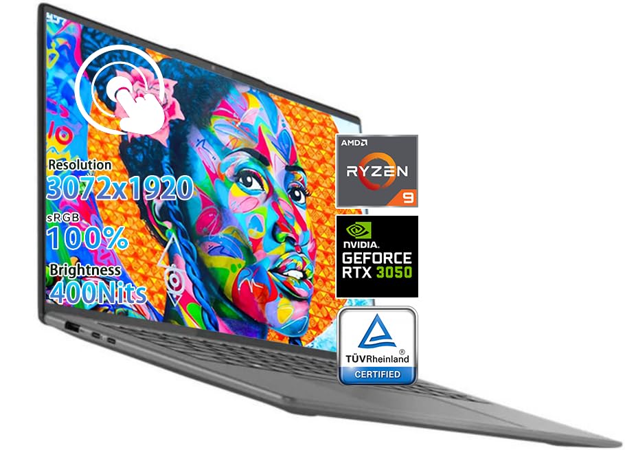 Lenovo Slim 7 Pro X 14.5" 3K 120Hz 400Nits 100% sRGB TÜV Touch Slim Laptop-AMD Ryzen 9 6900HS(>i7-280P)-RTX 3050-32GB 6400MHz-WiFi6-Backlit-BT-Eyesafe-Eshutter-Win 11-W/Mouse Pad(32GB RAM | 1TB SSD)