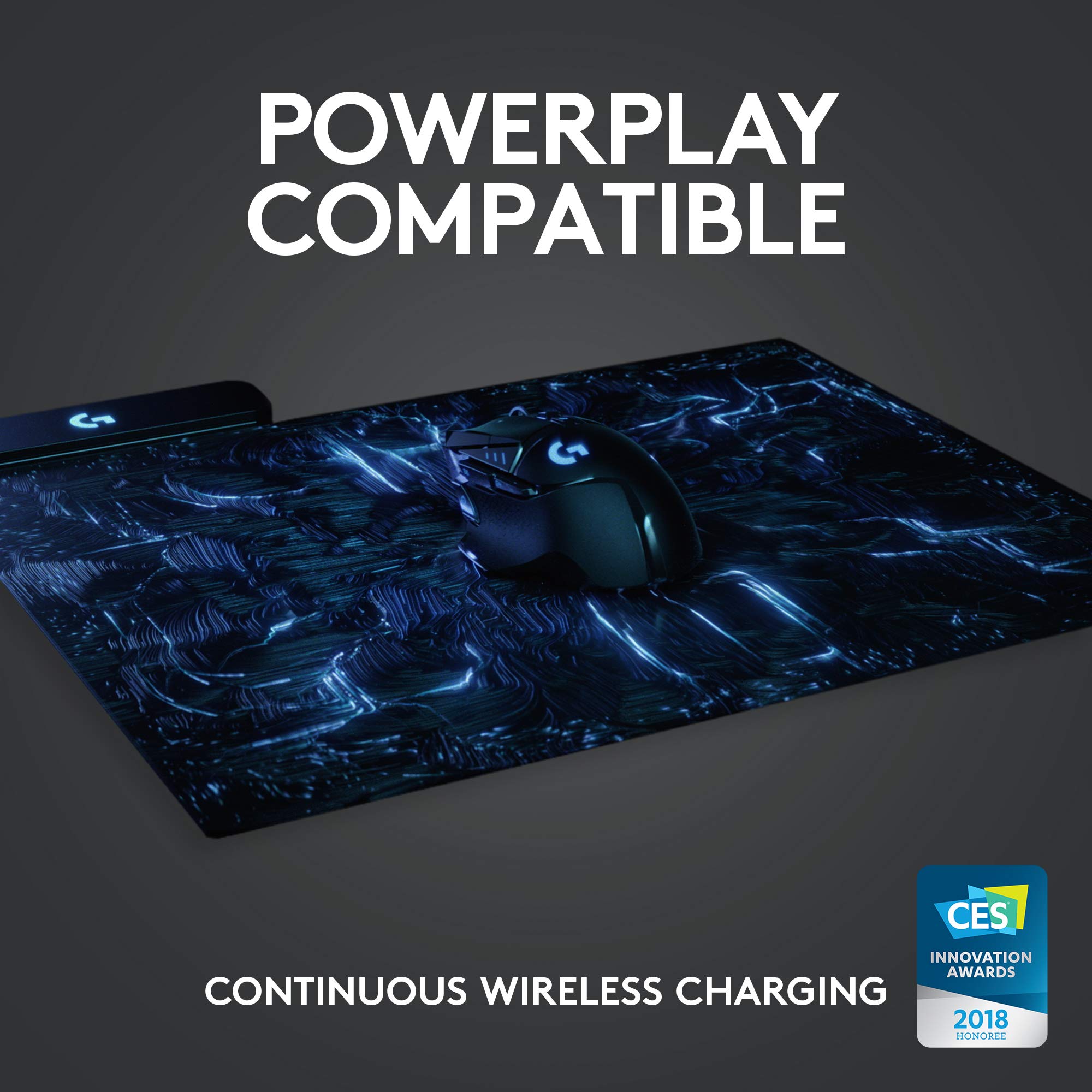 Logitech G502 Lightspeed Wireless Gaming Mouse, 25K Hero Gaming Sensor, 25600 DPI, RGB, Ultra-Light, 11 Programmable Buttons, Long Life Battery, PowerPlay-Compatible, PC - Black