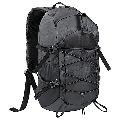 Zavothy 35L Hiking Backpack Men Small Camping Backpack for Women Waterproof Hiking Daypacks Lightweight Travel Backpack Carry On Black