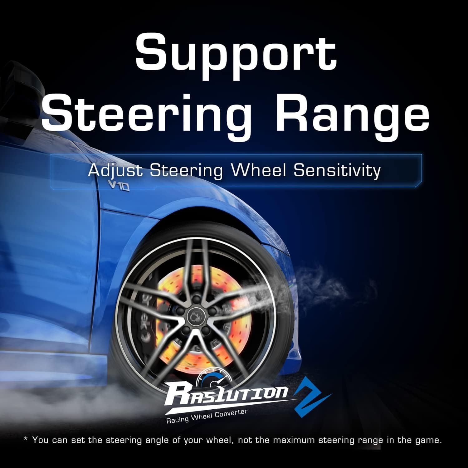 Mcbazel Brook Ras1ution Racing Wheel G27 G25 Driving Force GT Pro Steering Wheel Converter Adapter for PS3, PS4, Xbox 360, Switch with Gam3Gear Keychain