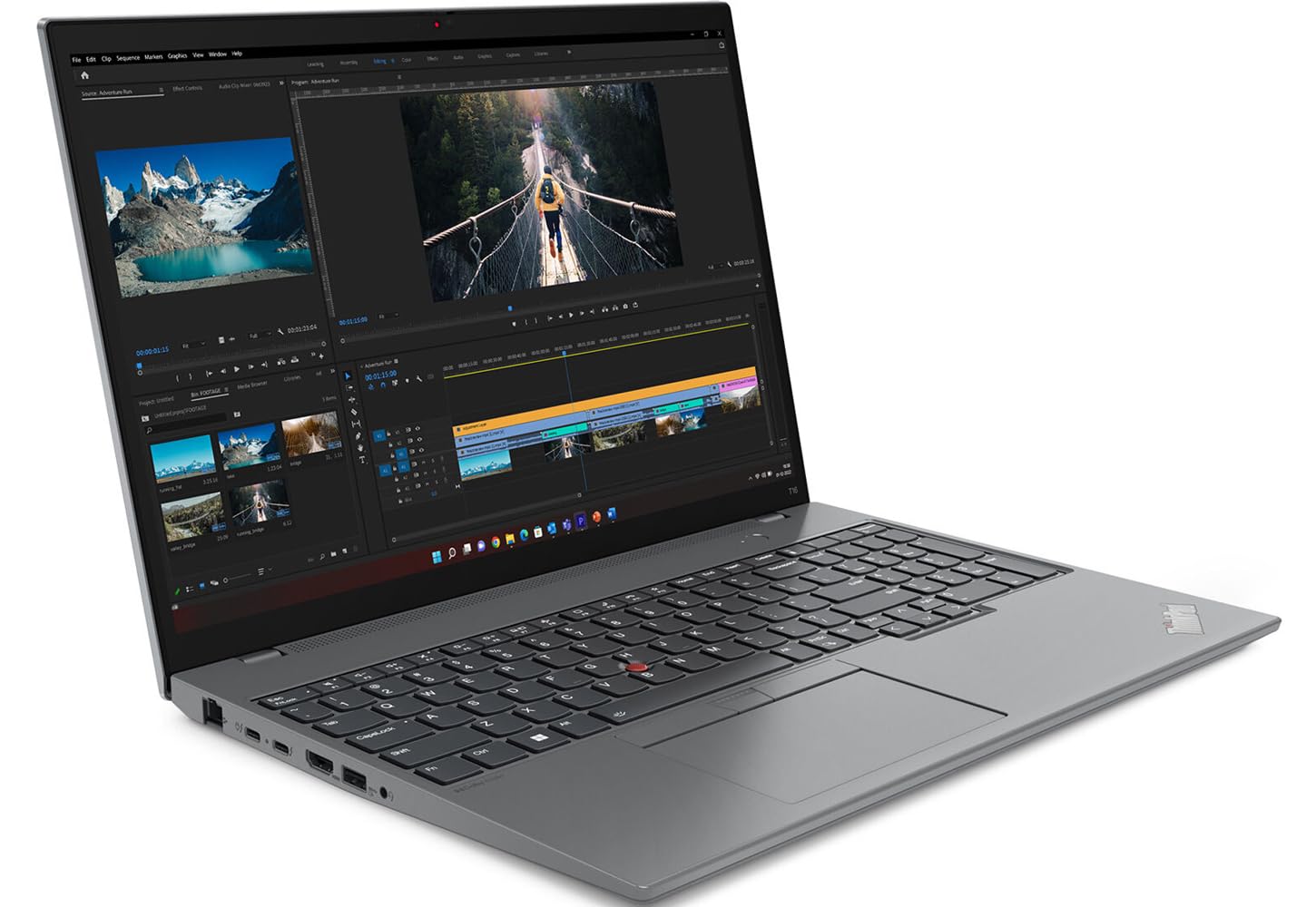 Lenovo T16 Gen 2 16.0" Touchscreen WUXGA IPS Laptop (Intel i7-1355U 10-Core, 16GB RAM, 512GB SSD, Intel UHD, Backlit KYB, FP, 2 Thunderbolt 4, WiFi 6E, Win 10 Pro) w/Dockztorm Dock
