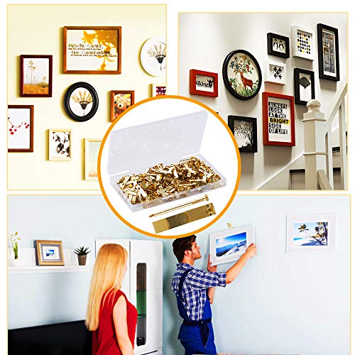 LOCONHA 100 Pack - 30lbs - Picture Hangers Picture Hanging Nails Picture Hooks with Nails