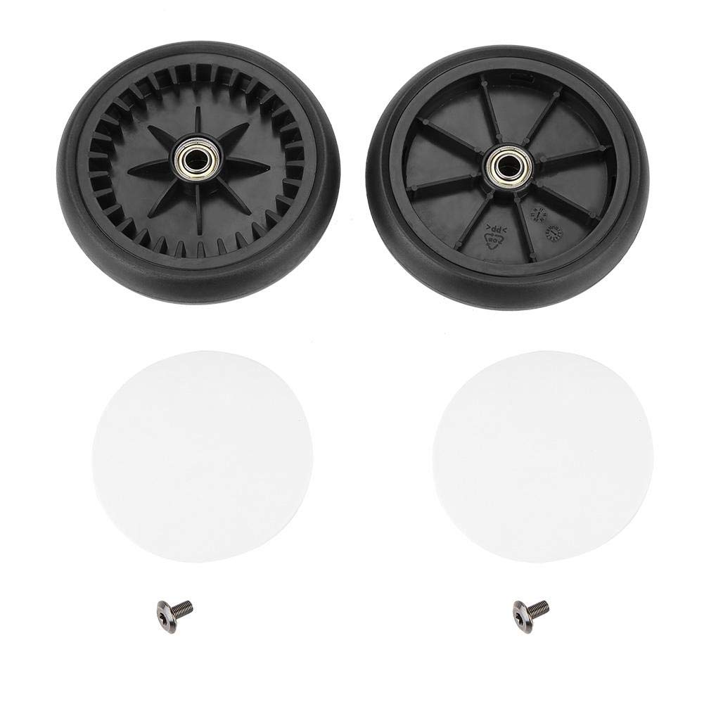 Stroller Wheel, Stroller Wheel Accessory Wheels Replacement for Yoya/Vovo Wheel Kids Carriage with Tools(A Pair of Rear Wheels)