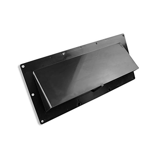 Leisure Coachworks RV Exhaust Vent Cover - RV Range Hood Vent/RV Range Hood Cover (1-Pack Black)