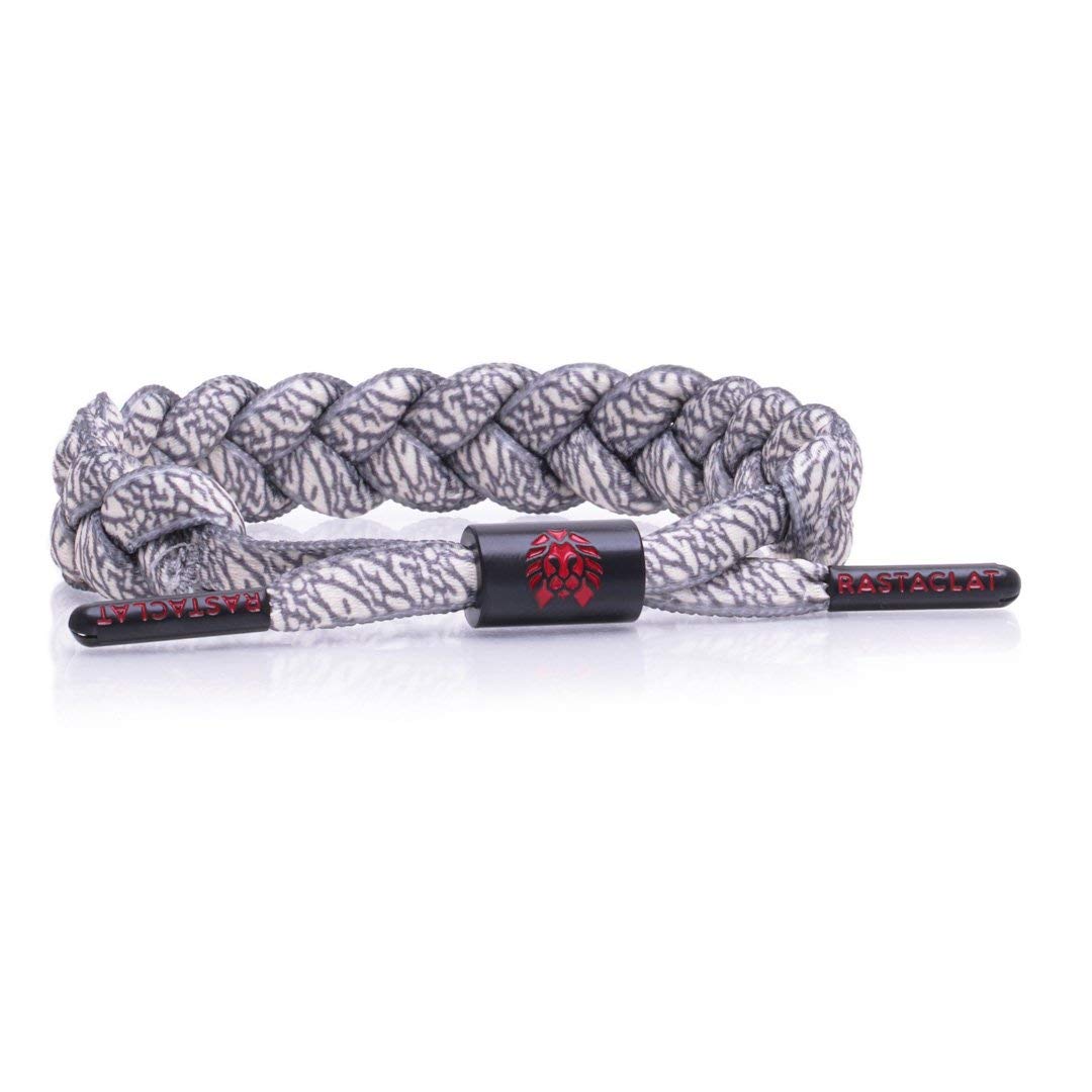 Rastaclat Braided Bracelet for Men and Women of All Ages - Chronyx Black Bracelet | Adjustable Stackable Bracelet Braided by Hand (Medium/Large)