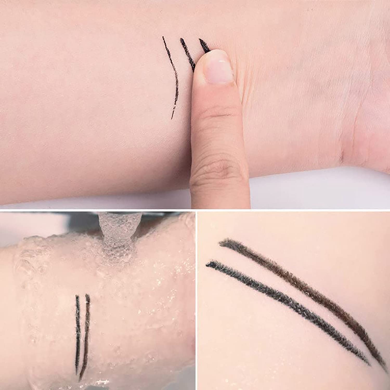 MKOXPO Heykomi Eyeliner - Heykomi Non-Smudging Waterproof And Long-Lasting Eyeliner Pencil, Quick Drying Long Lasting Waterproof and Sweat Proof Eyeliner, Extra Fine Eyeliner with Sharpener (2*Black)