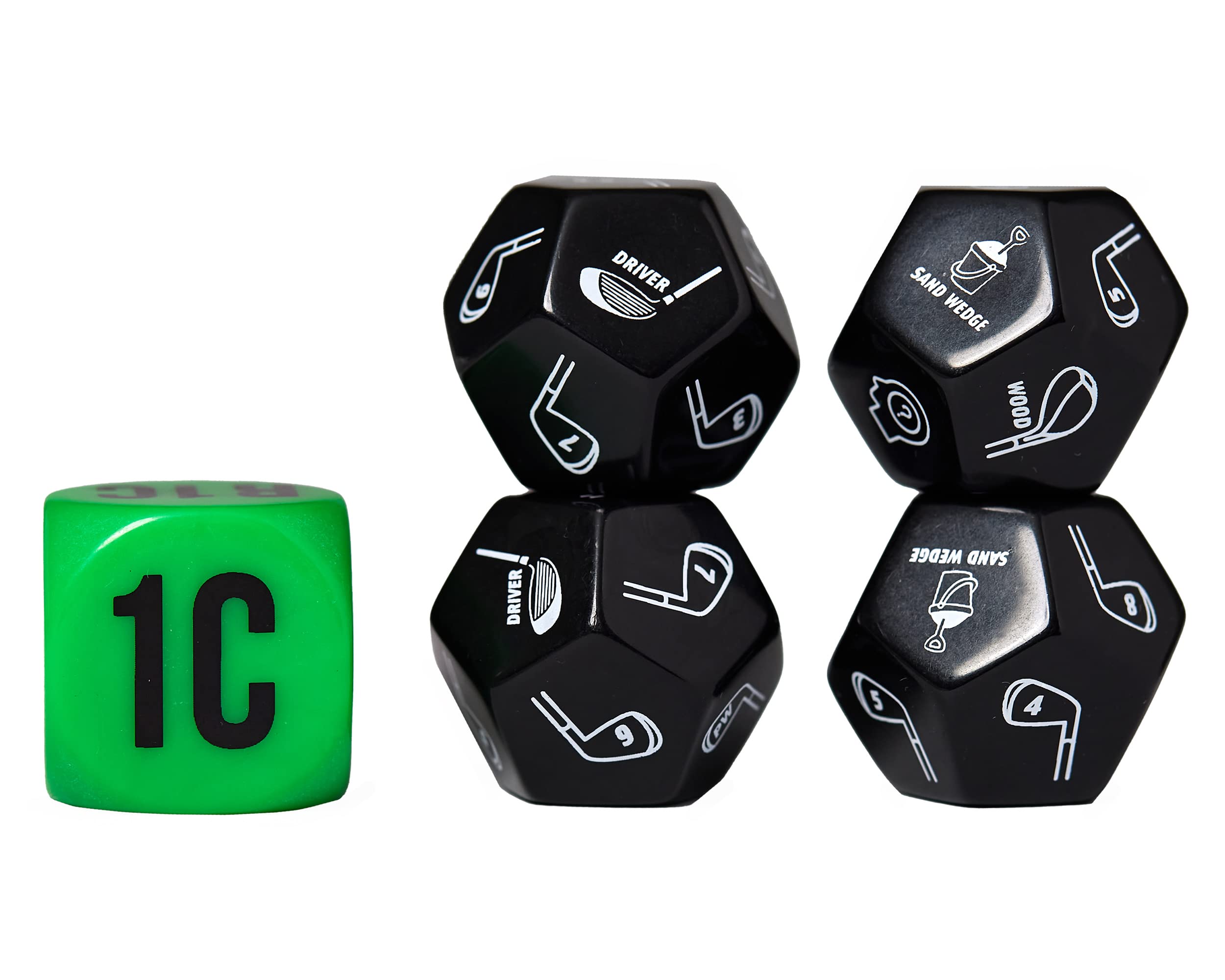 Random Club Dice On-Course Golf Game from Fore! Cards | Fun & Challenging Golf Game | Perfect for Golfers of Any Skill Level