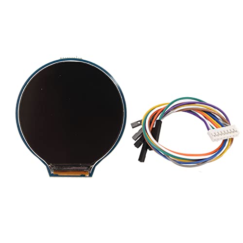 VINGVO LCD Display Module, 1.28in IPS Panel Round LCD Module for MCU Interface