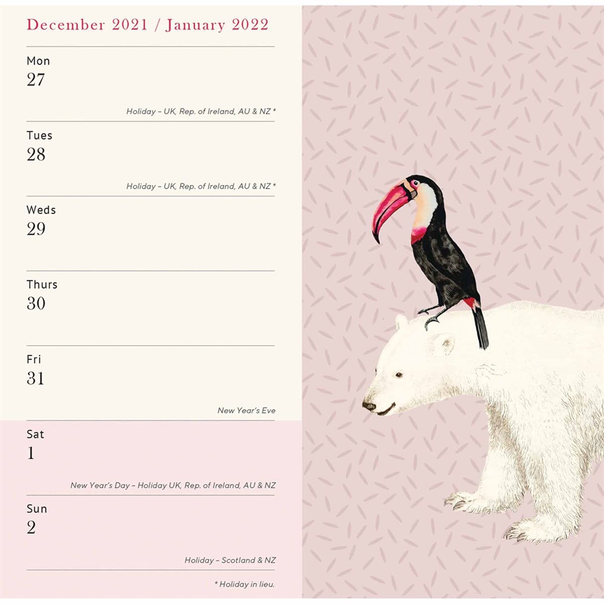 Portico Designs - Yvonne Ellen Slim Diary 2022 (D22540)