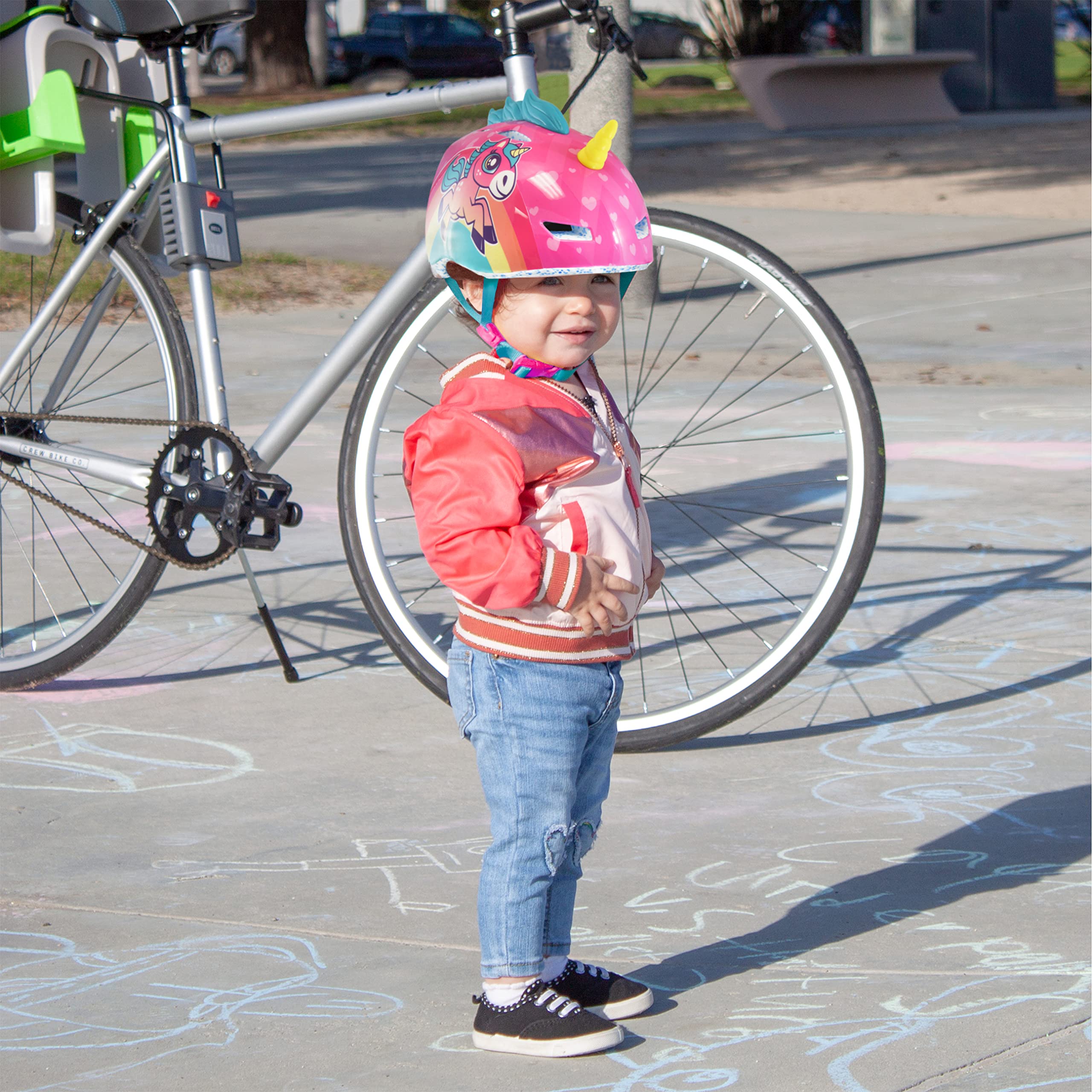 Raskullz Lil Unicorn Horn Infant Bike Helmet, 1+ (48-52 cm), Pink (7114584)