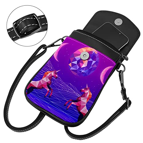 Small Crossbody Bag Unicorn Horse Cell Phone Purse Wallet