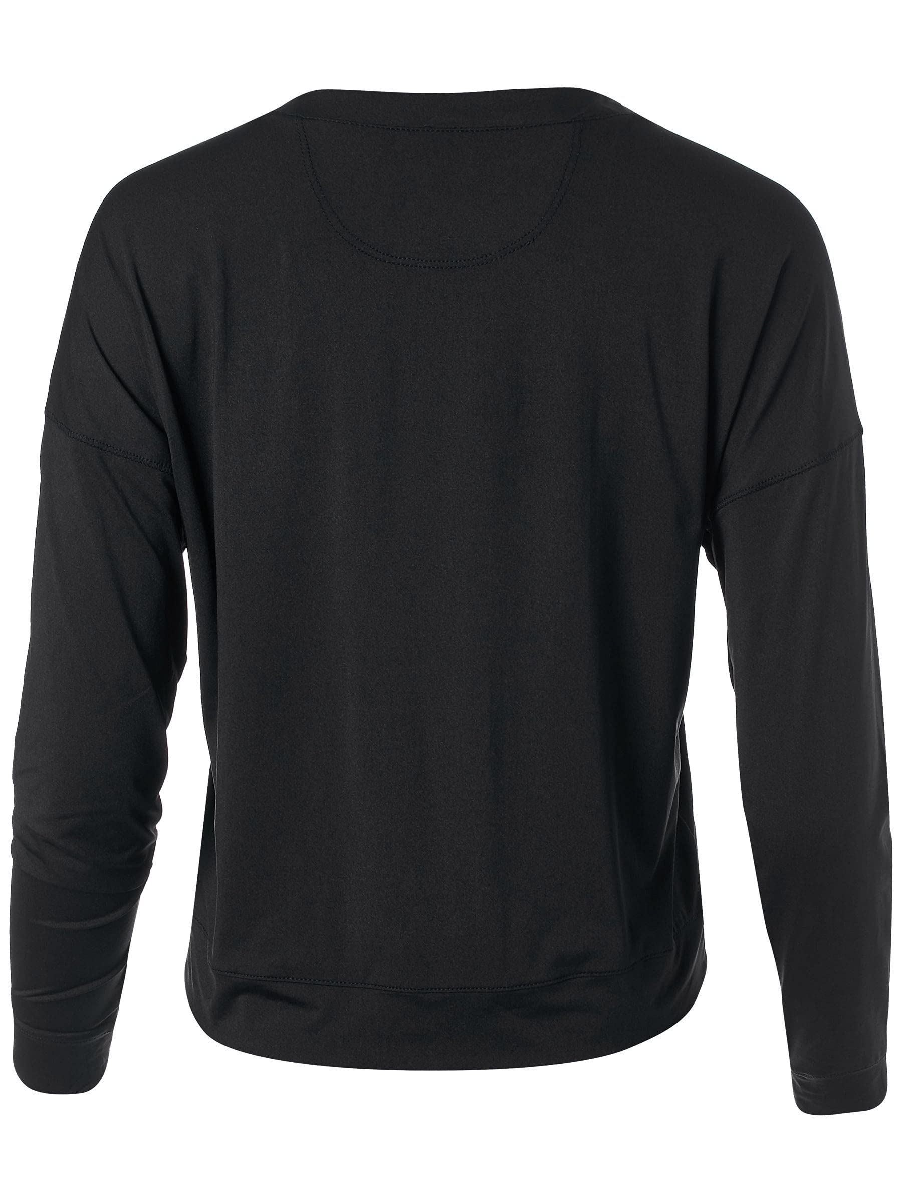 Lucky In Love Women's L-UV Hype Long Sleeve (Black, Medium)