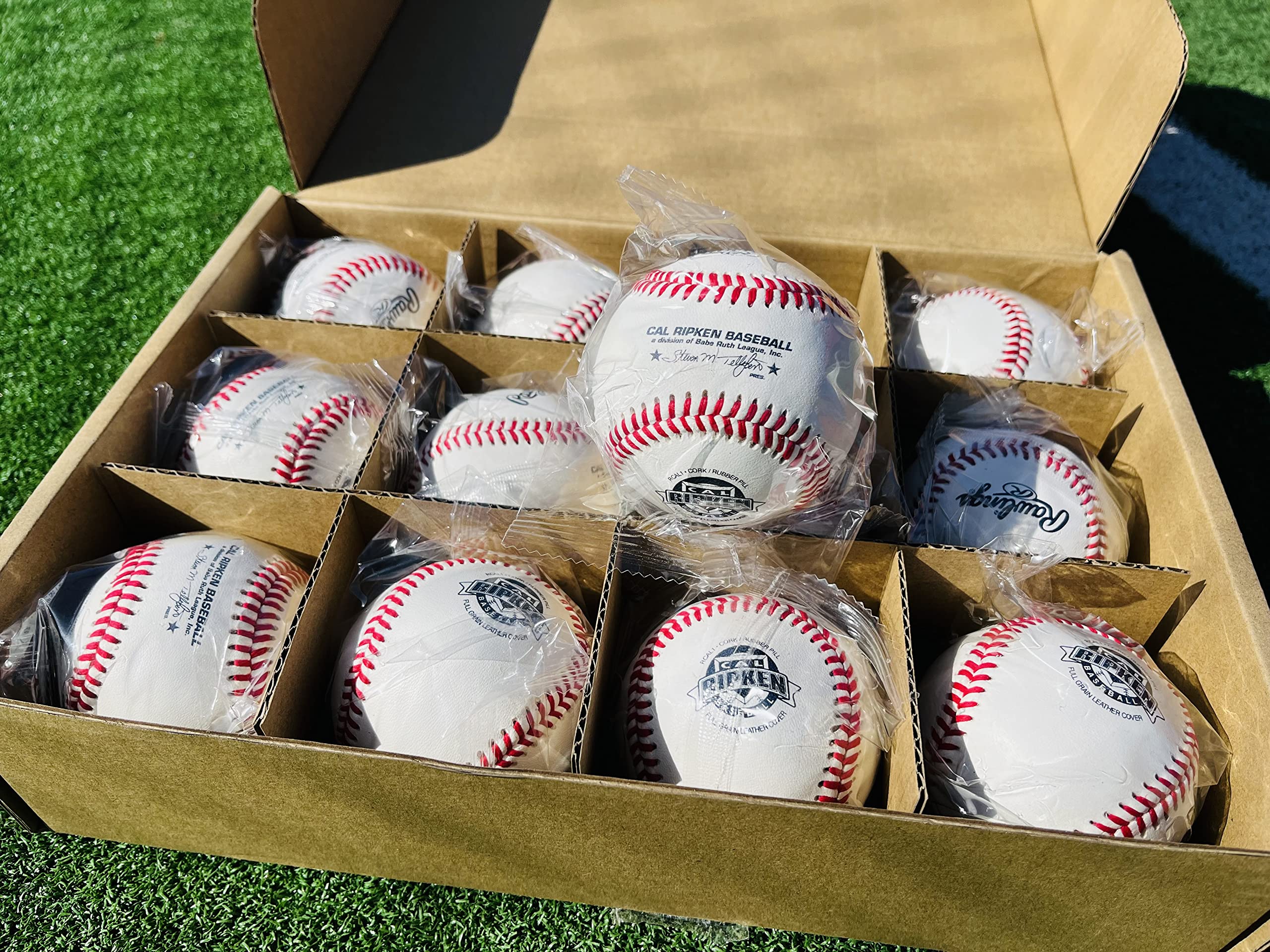 Rawlings | Cal Ripken Baseballs | Competition Grade | RCAL1 | Youth/14U | 12 Count, White