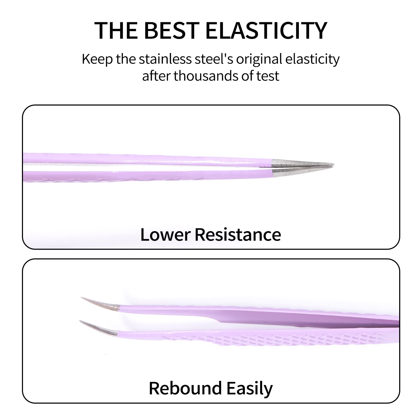 VEYES INC 1 pack Master Slim Eyelash Extension Tweezers Lash Tweezers for Eyelash Extensions Gloden