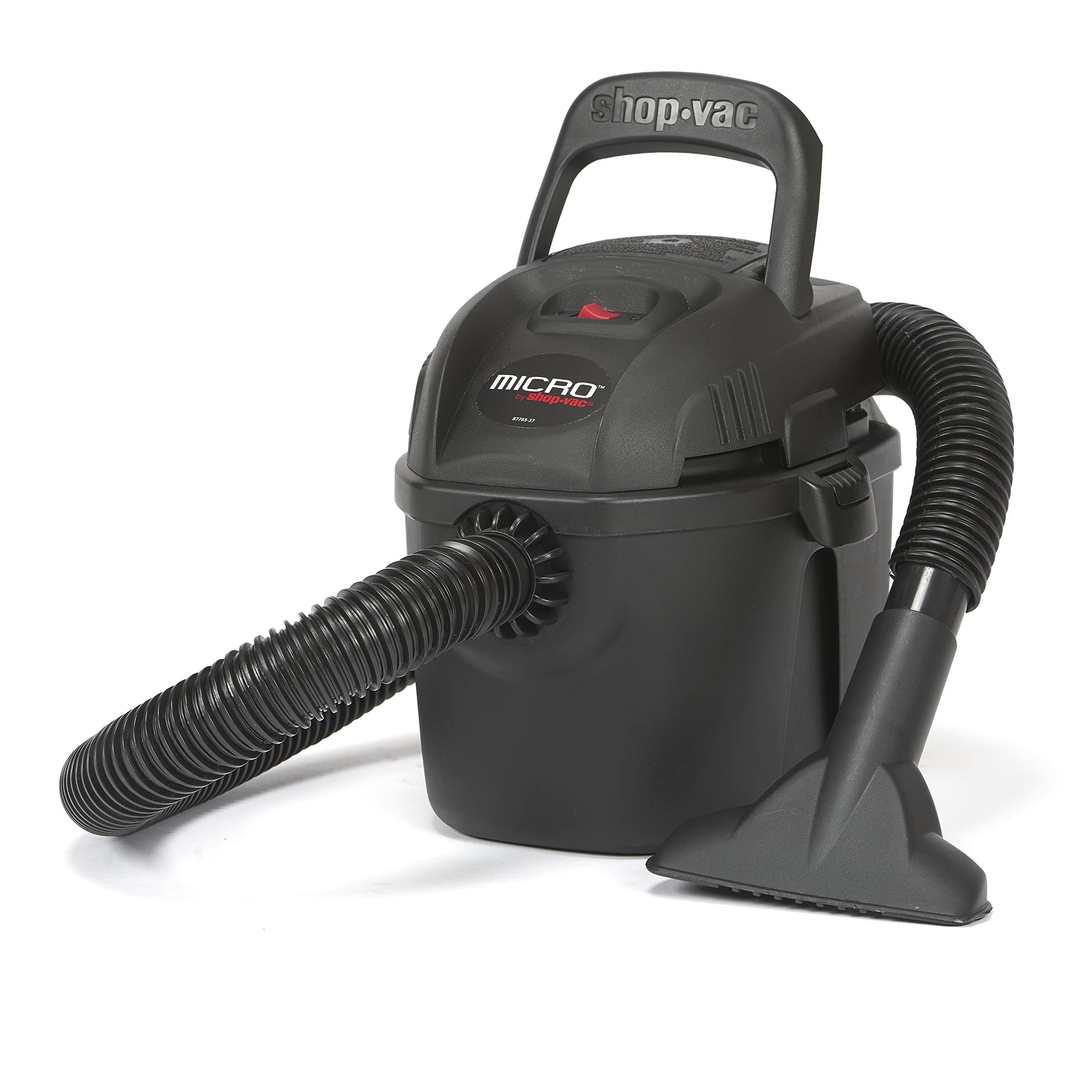 Shop-Vac 2021005, Micro Wet Dry Vacuum, 1 Gallon, 1.25 in Diameter x 4 Ft Hose, 50 CFM, (1 Pack) & 9066700 Genuine 1.5 Gallon All Around Collection Bag, Vacuum Collection Bags, (3 Pack)